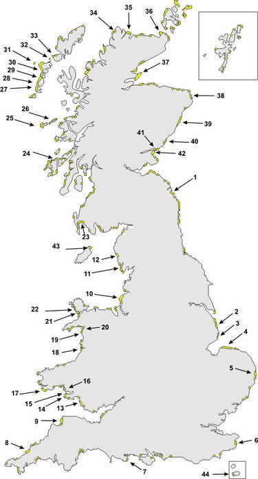 Distribution of Sand Dunes in Great Britain - Coastal Wiki